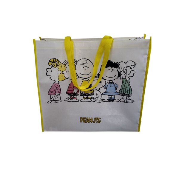 Peanuts | Bags | 99 Peanuts Nwt White Snoopy Gang Tote Bag Shopping Bag ...